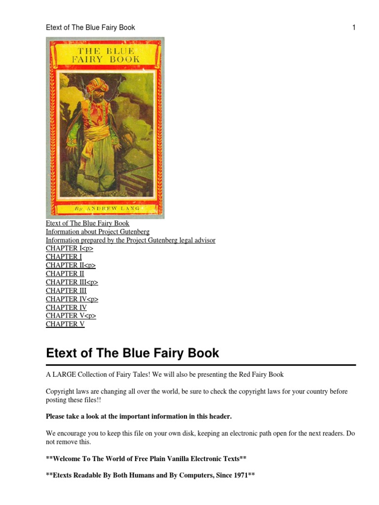 The Blue Fairy Book: A Collection of Classic Fairy Tales and Other ...