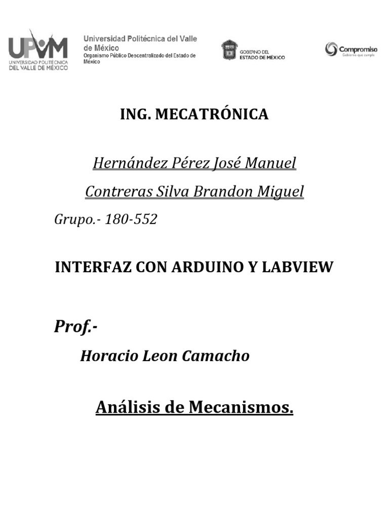 Interfaz Labview y Arduino PDF | PDF | Arduino | Ciencias de la Computación