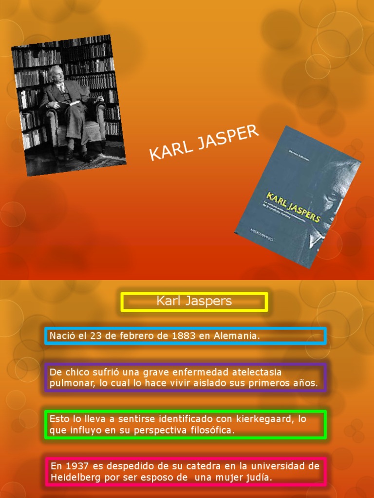 Karl Jasper | Existencialismo | Psicoterapia