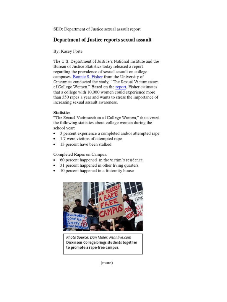Sexual Assault Statistics on College Campuses | PDF | Social Science