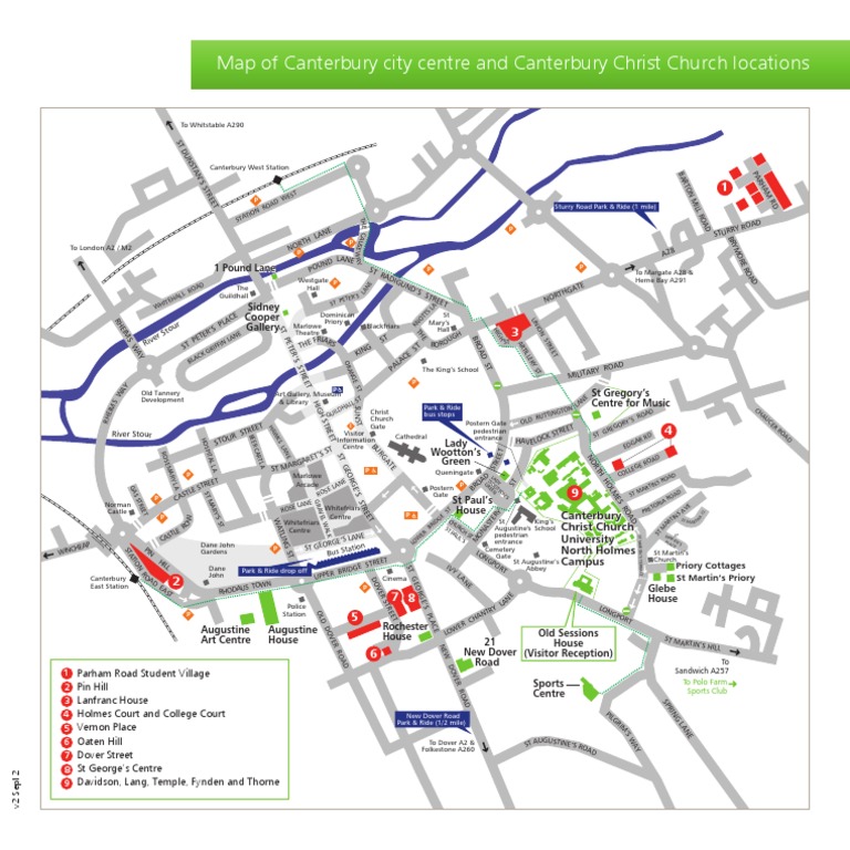 Canterbury Map | PDF | Canterbury | Transport