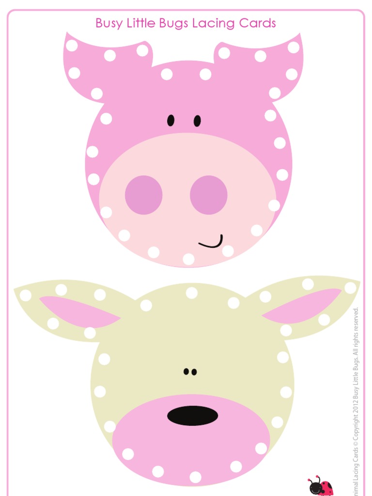 Animal Lacing Cards | PDF