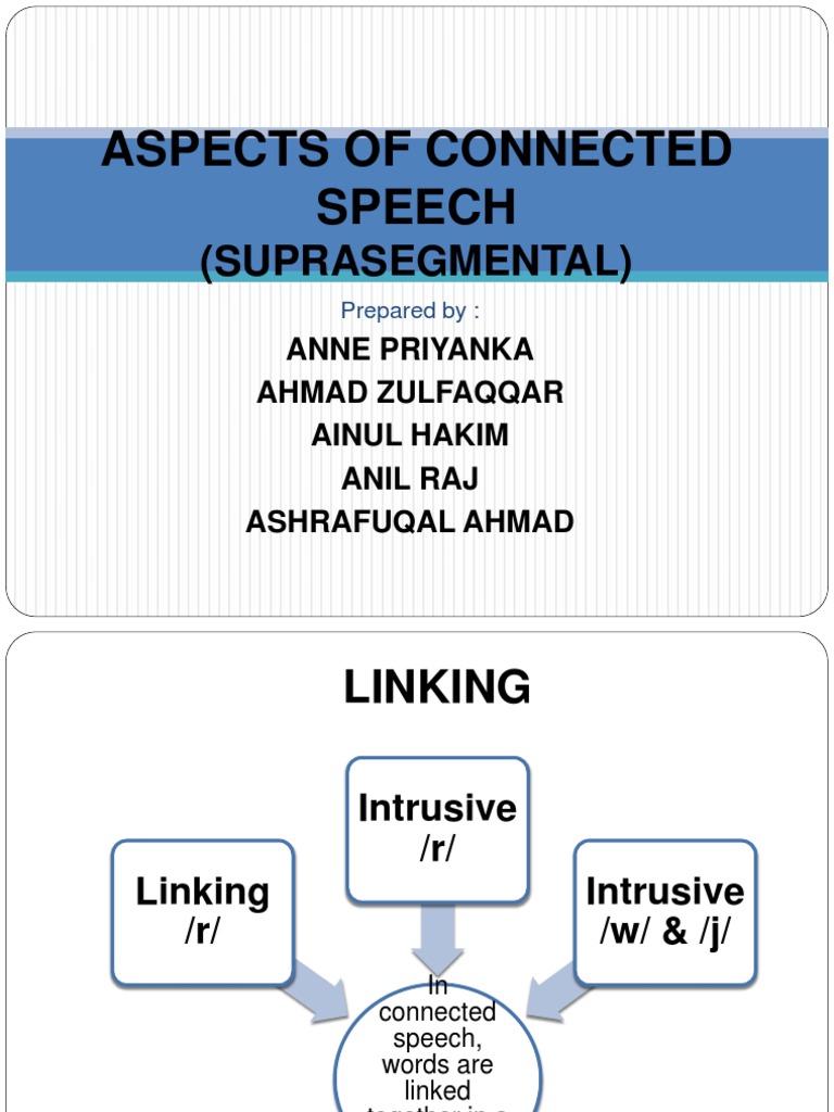 Aspects of Connected Speech | PDF | Linguistic Typology | Grammar