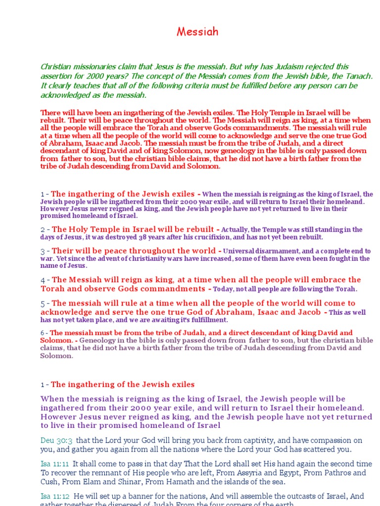 Messiah | PDF | Jesus In Islam | Jesus