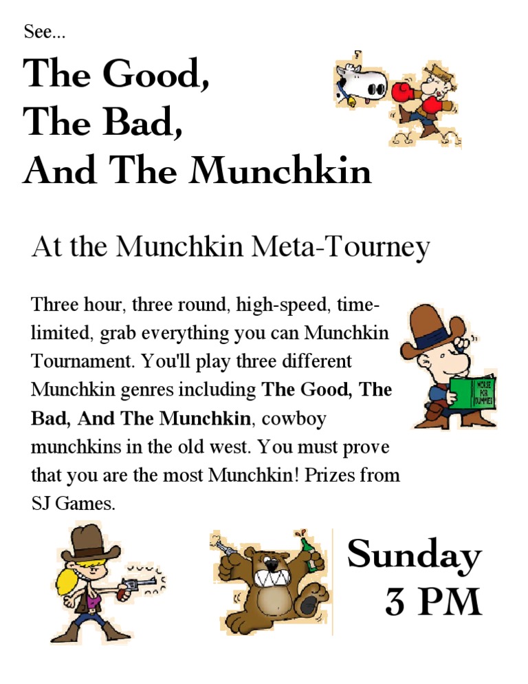 Munchkin Tournament: Prove You're the Best | PDF | Cooking, Food & Wine ...