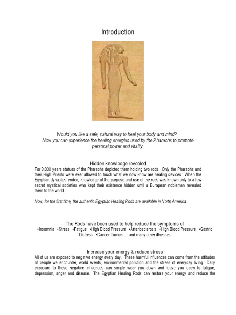 Egyptian Healing Rods | Stress (Biology) | Self-Improvement