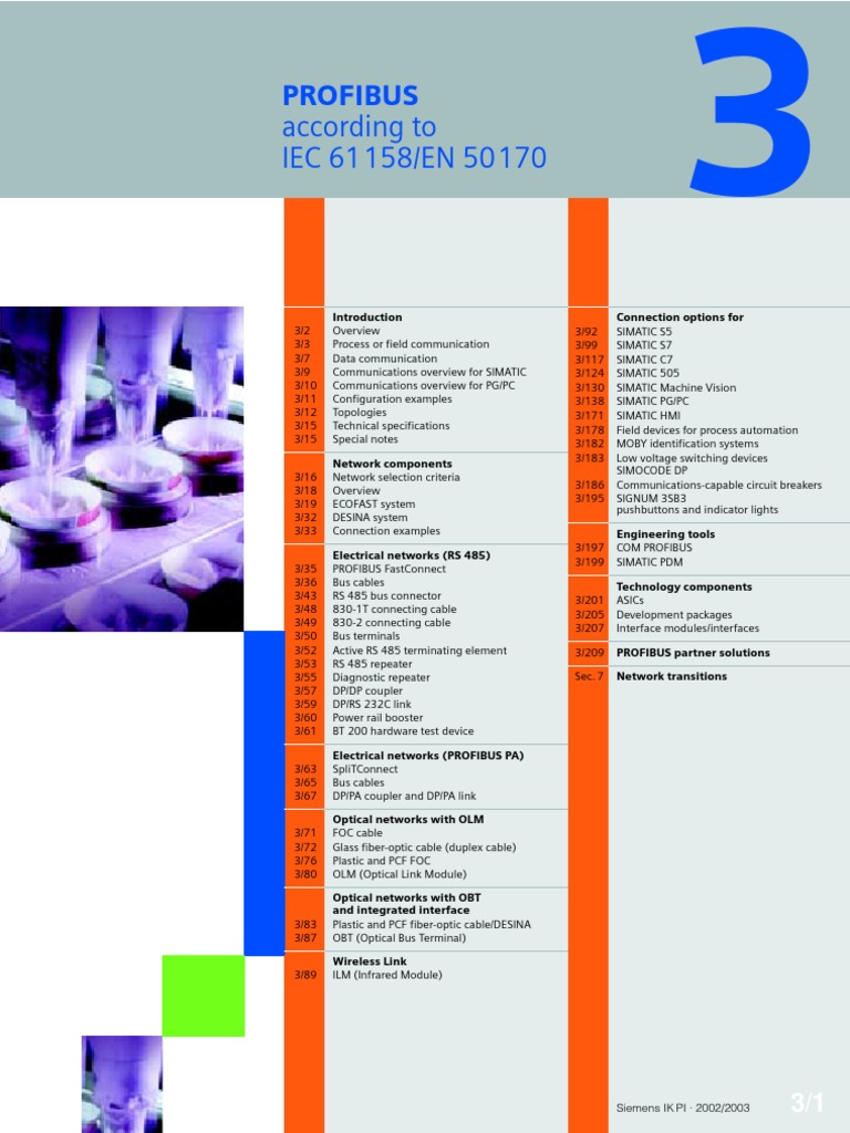 Siemens Profibus 1 | PDF | Network Topology | Cable