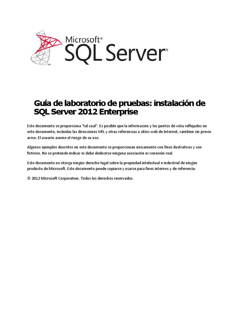 TLG Sqlserver2012 | PDF