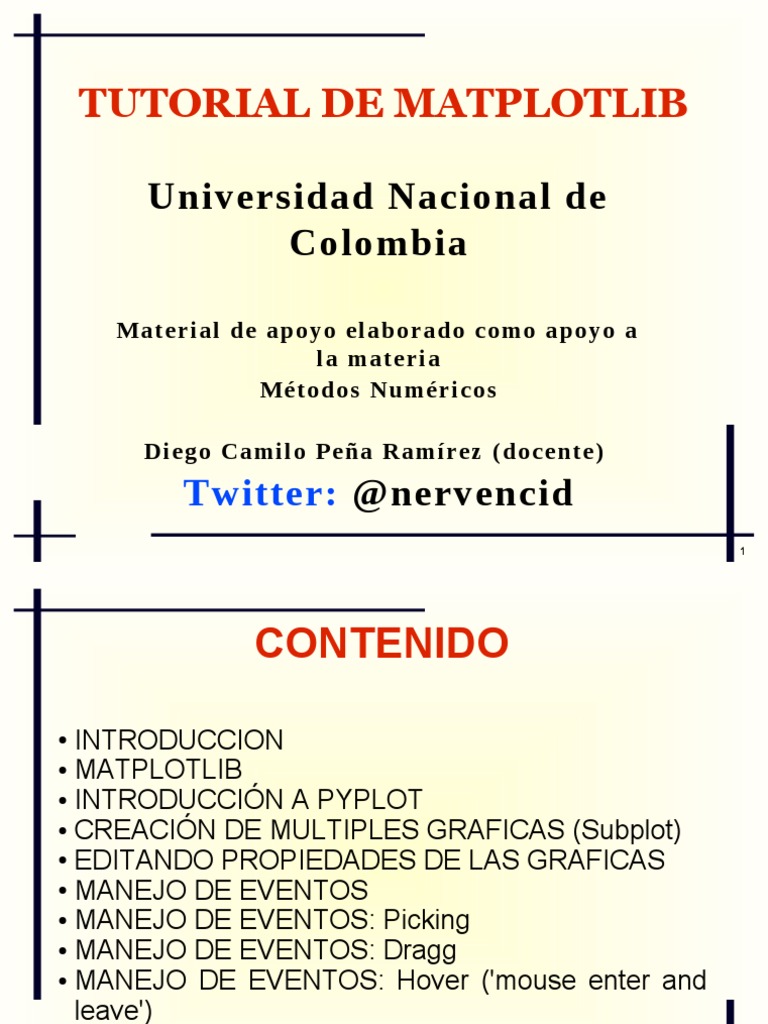 Tutorial de MatplotLib | PDF | Matlab | Interfaz de usuario