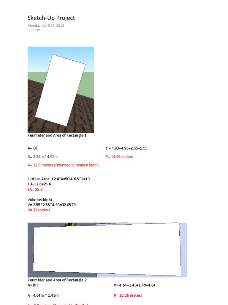 Sketch Up Project | PDF | Technology & Engineering