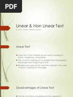 Lesson 7 Linear and Non Linear Text | PDF | Pie Chart | Infographics
