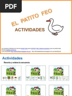 Cuento Patito Feo Tarjetas | PDF