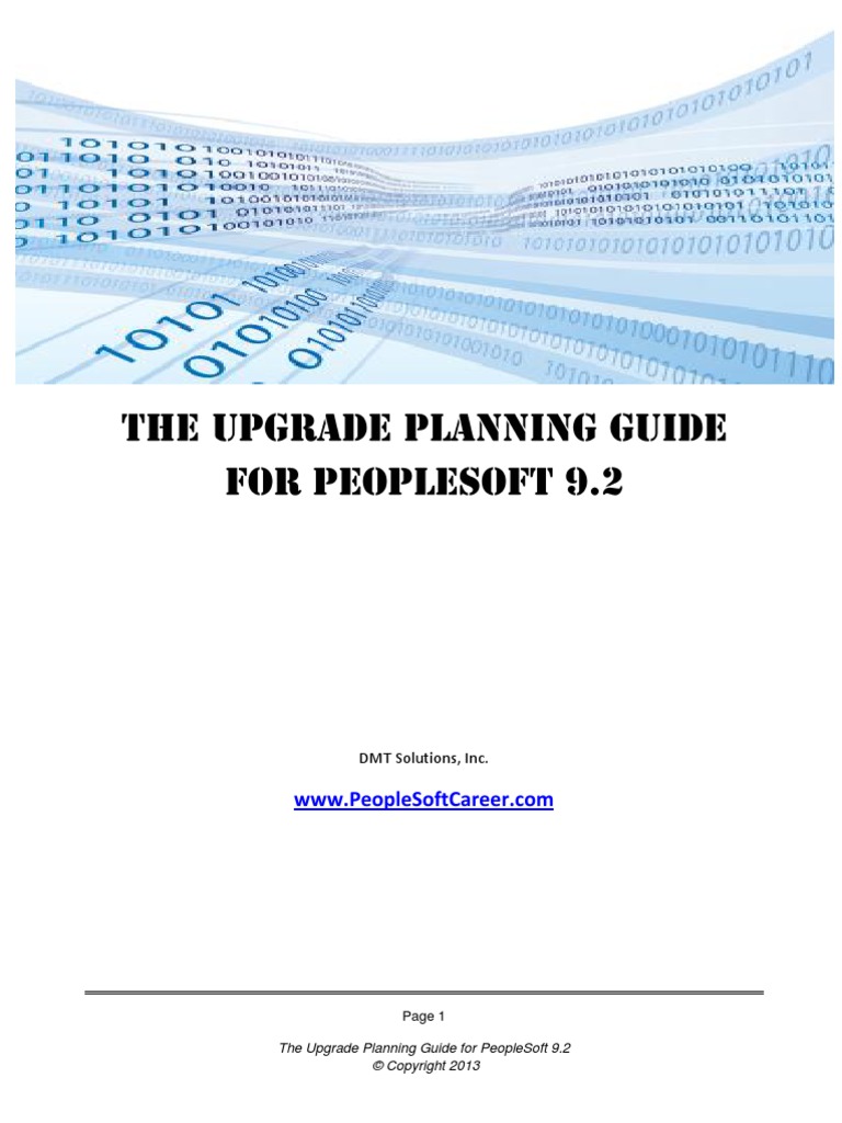 PeopleSoft Upgrade Guide | PDF | Business Process | Strategic Management
