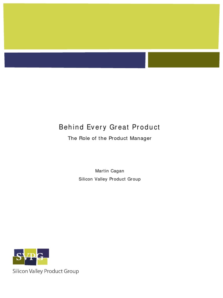 The Role of The Product Manager | PDF | Expert | Sales