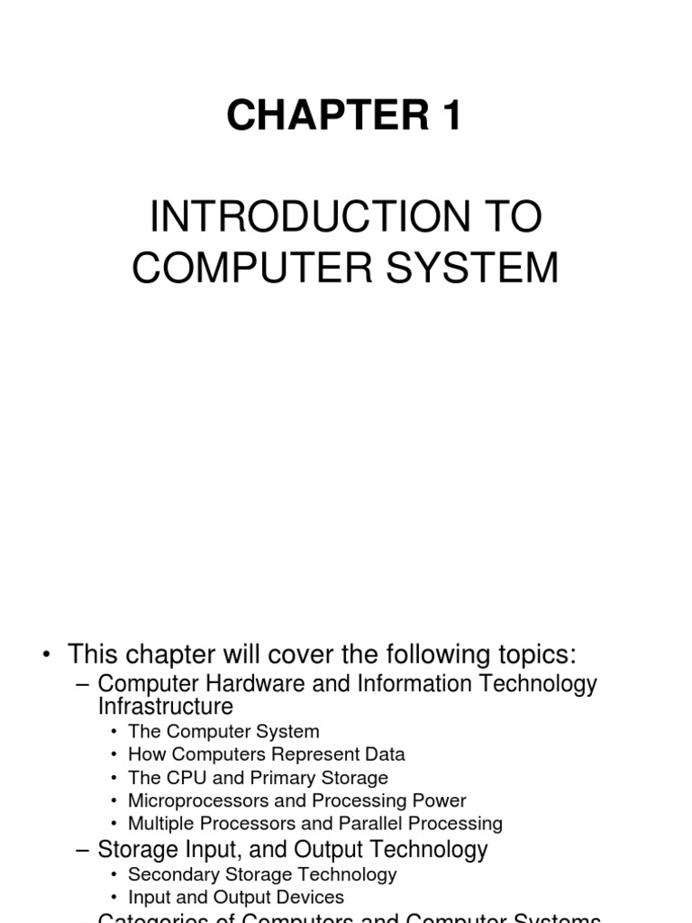 Introduction To Computer System | PDF