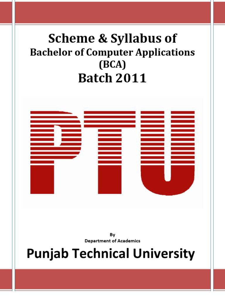 BCA Syllabus PDF