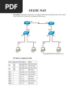 6.4.5_Packet_Tracer_-_Configure_Static_NAT | PDF | Ip Address | Communications Protocols