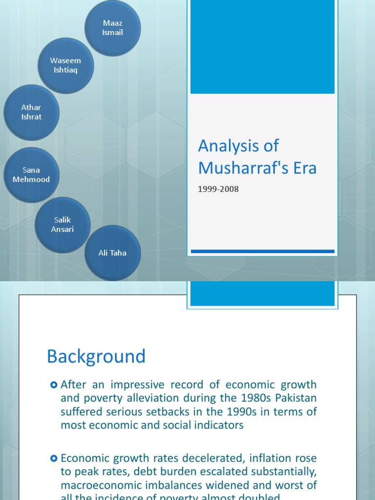 Analysis of Musharraf's Era: Maaz Ismail | PDF | Monetary Policy ...