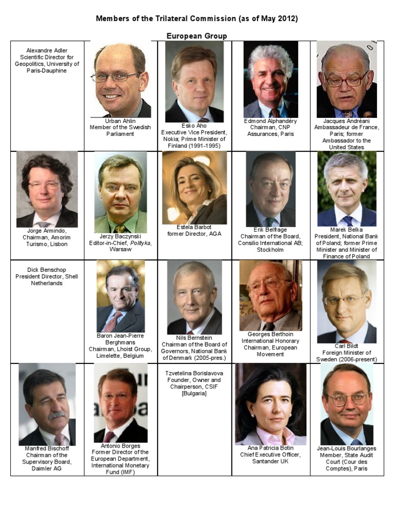 Portraits of Trilateral Commission Members | PDF | Presidents Of The ...
