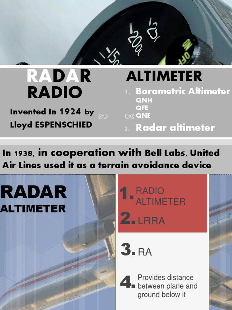 Radar Altimeter: Principles and Applications | PDF