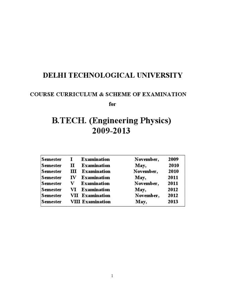 B.Tech Engineering Physics Curriculum | PDF | Integral | Thermodynamics