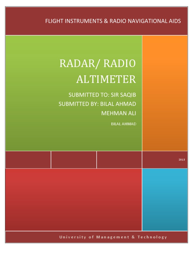 Radar Altimeter Assignment | PDF | Altimeter | Radar