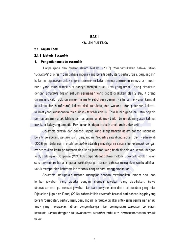 PTK BAB 2 Scramble PDF | PDF