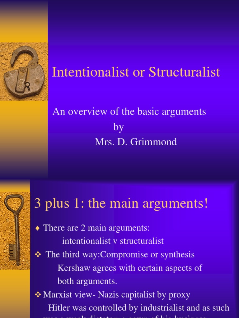 Intentionalist Structuralist & Concensus | PDF | Adolf Hitler ...
