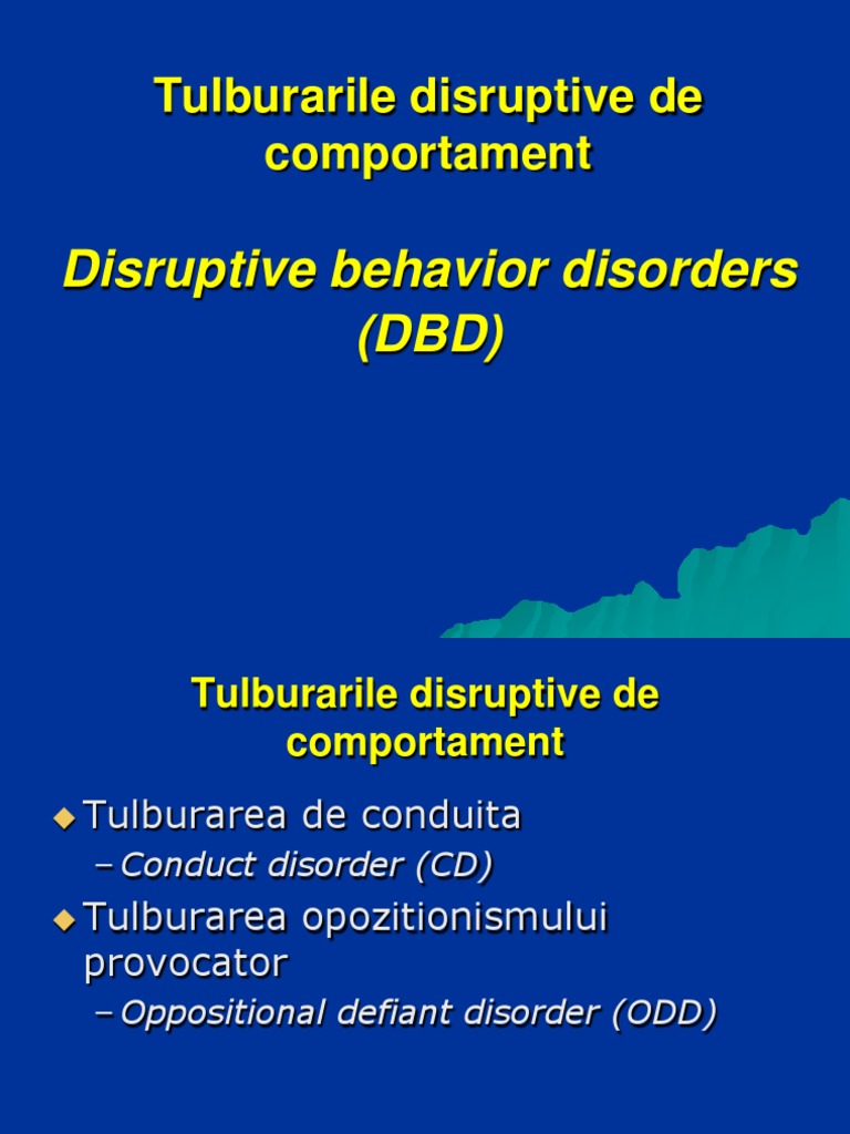 Disruptive Behavior Disorders | PDF
