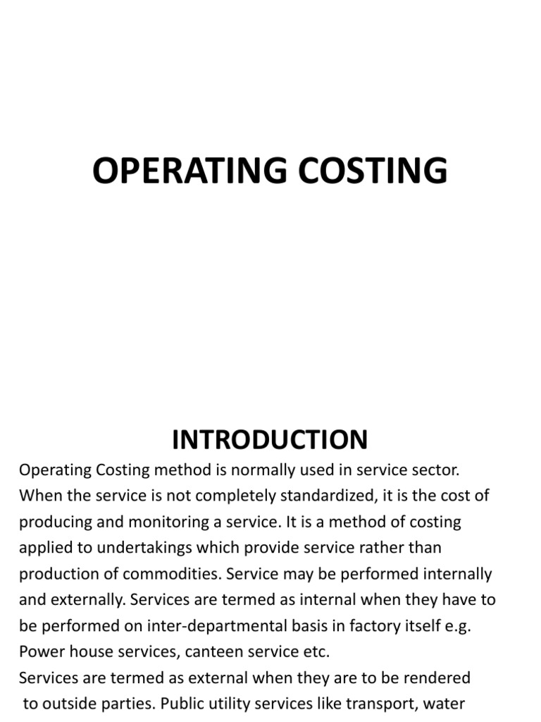 operating-costing