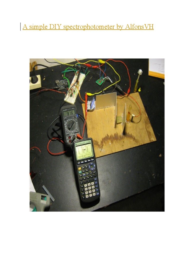 A Simple DIY Spectrophotometer | PDF | Spectrophotometry | Light ...