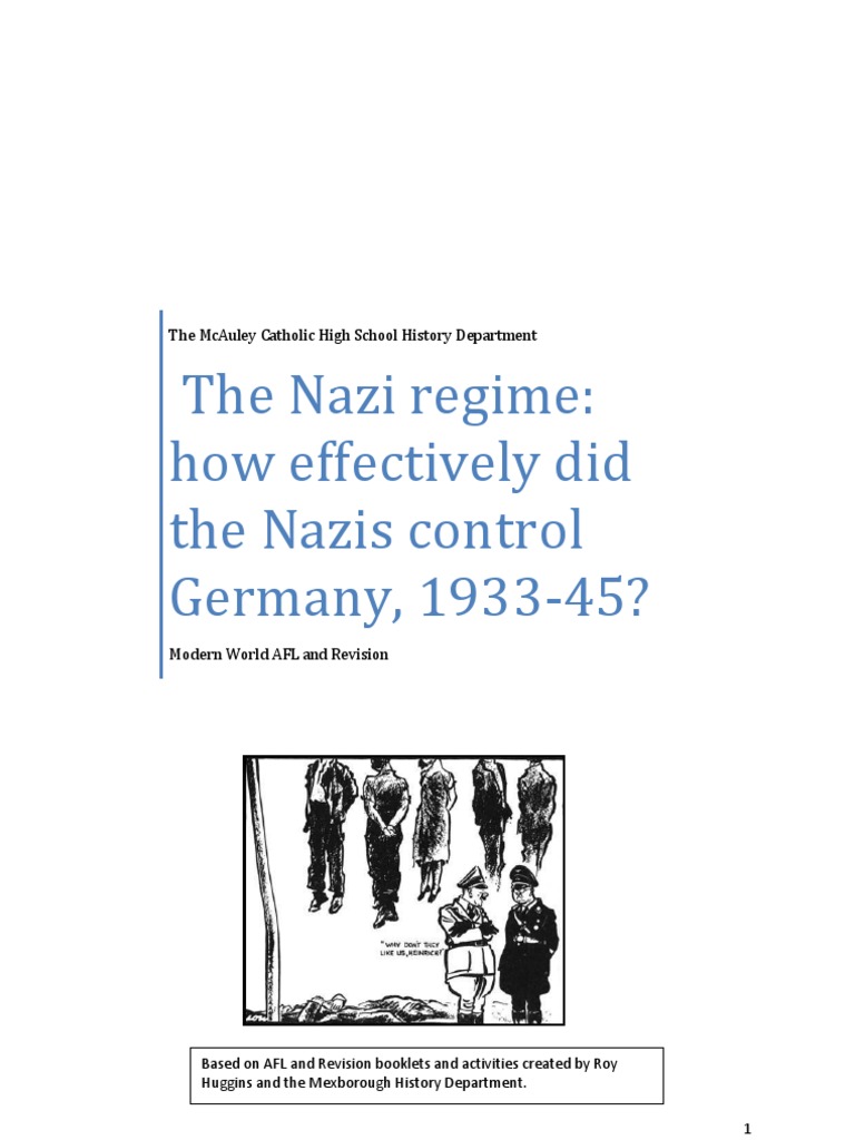 How Did Nazis Control Germany | PDF | Nazi Germany | Gestapo