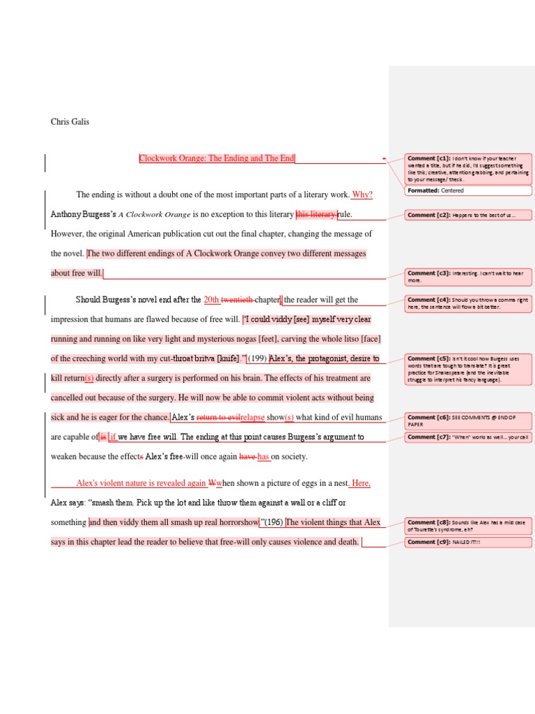 Student Paper - CW Orange | PDF | Free Will