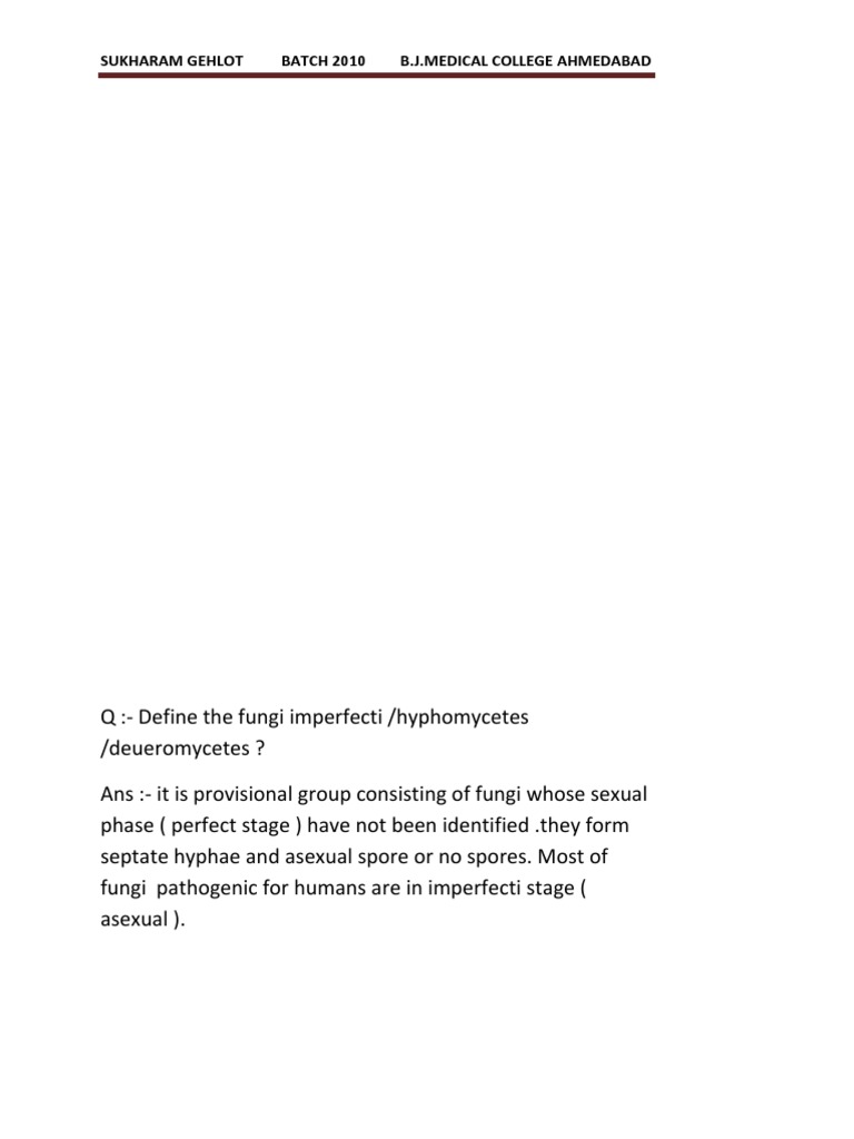 Sukhdev Mycolog | PDF | Mycotoxin | Candidiasis