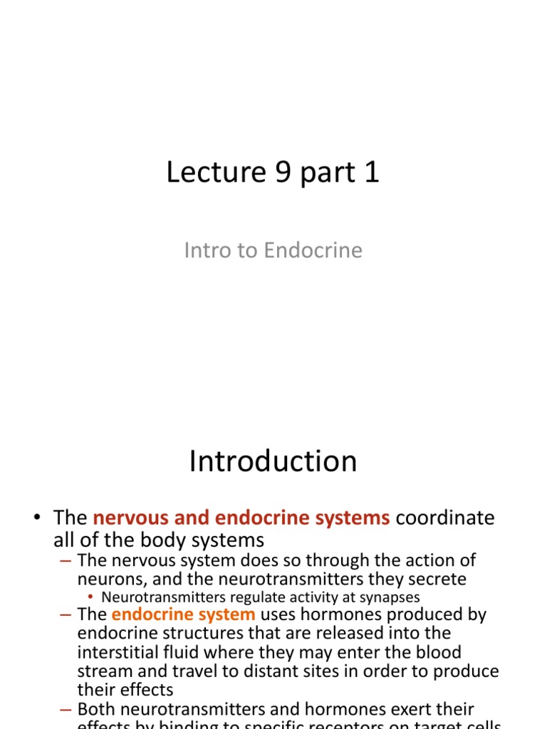 Lecture 9 Part 1 | PDF | Hormone | Steroid Hormone