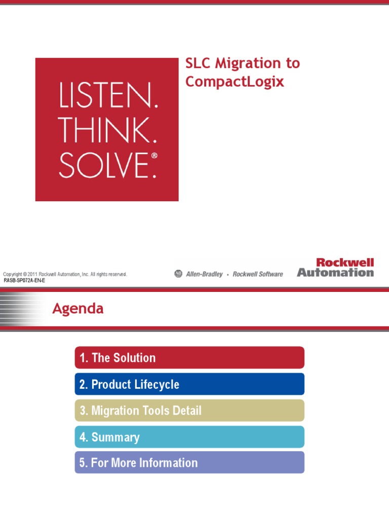 SLC Migration To CompactLogix | PDF | Automation | Ethernet