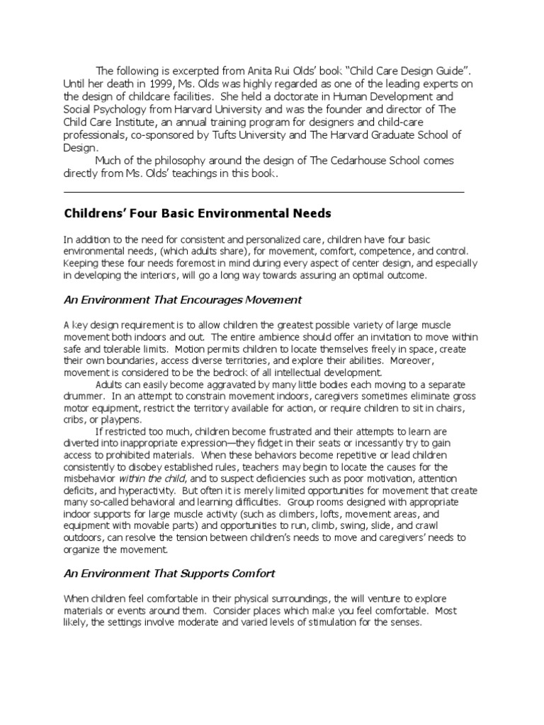 Child Care Research | PDF | Child Care | Relationships