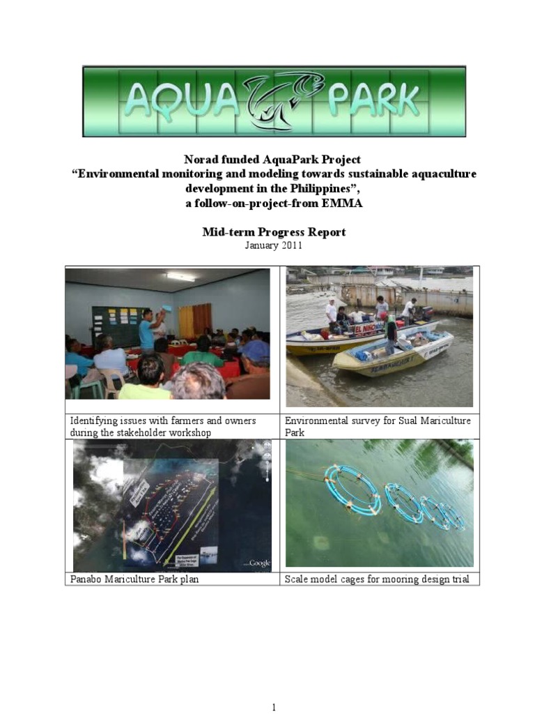 AquaPark Mid-Term Progress Report Final Web2 | PDF | Aquaculture ...