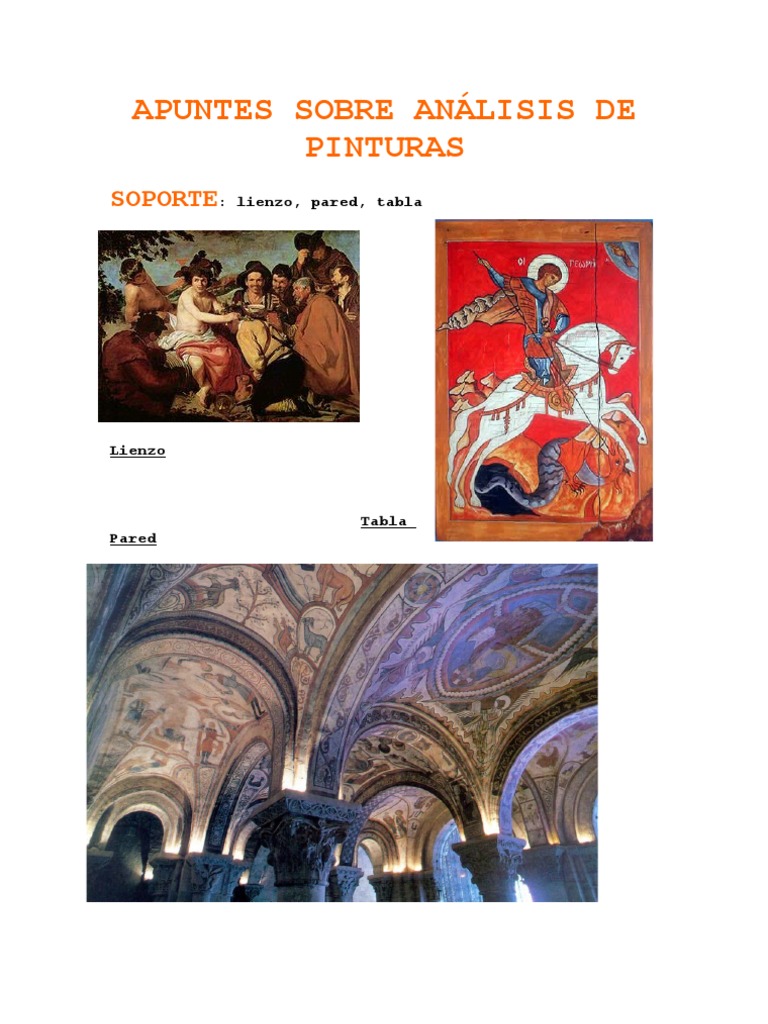 Apuntes Sobre Análisis de Pinturas | PDF | Pinturas | Perspectiva (Gráfica)