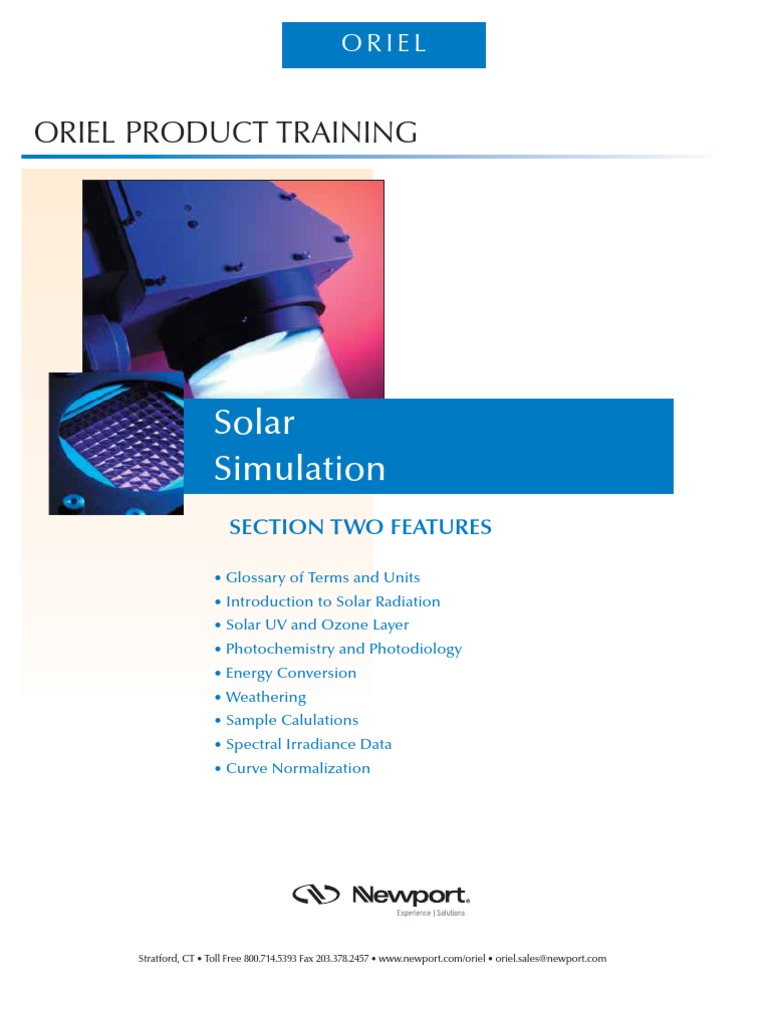 Solar Simulator | PDF | Ultraviolet | Atmosphere Of Earth