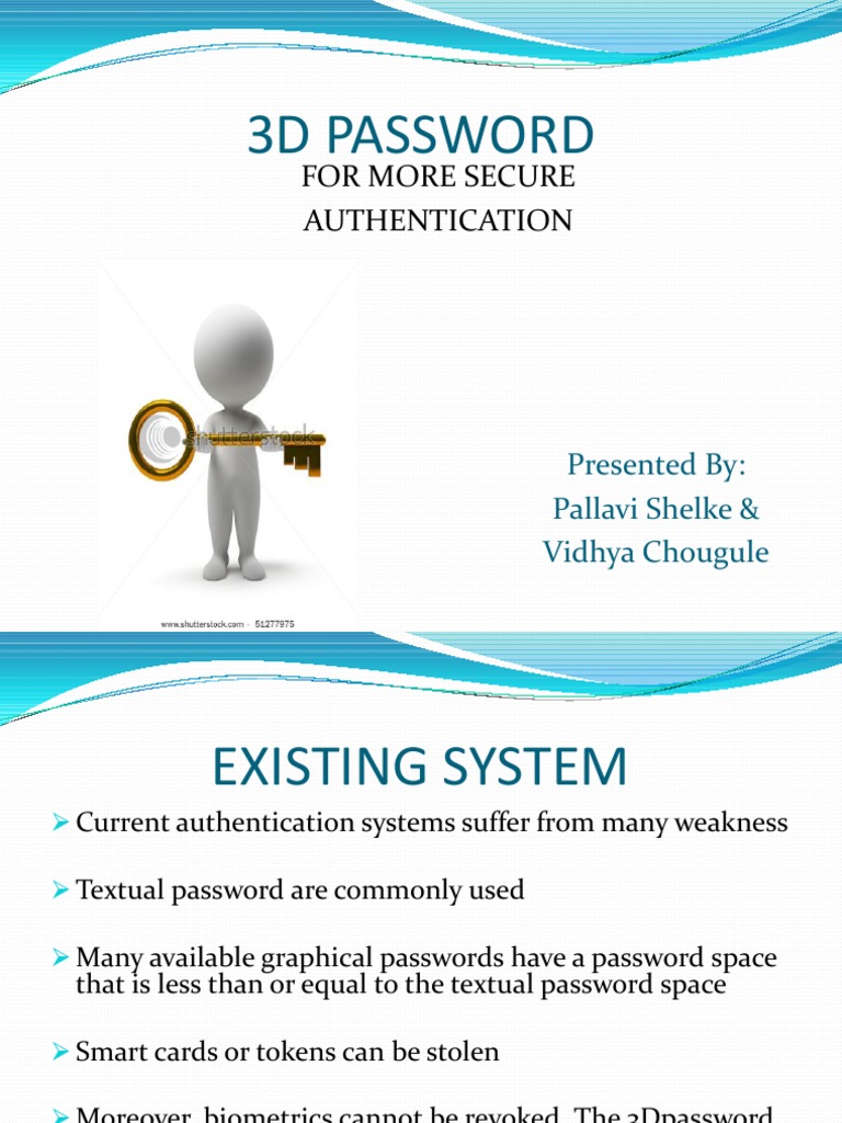 3D Password Ppts | PDF | Biometrics | Password