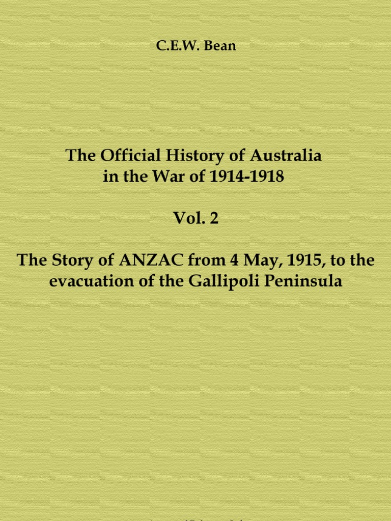The Official History of Australia in The War II PDF | PDF | Trench ...
