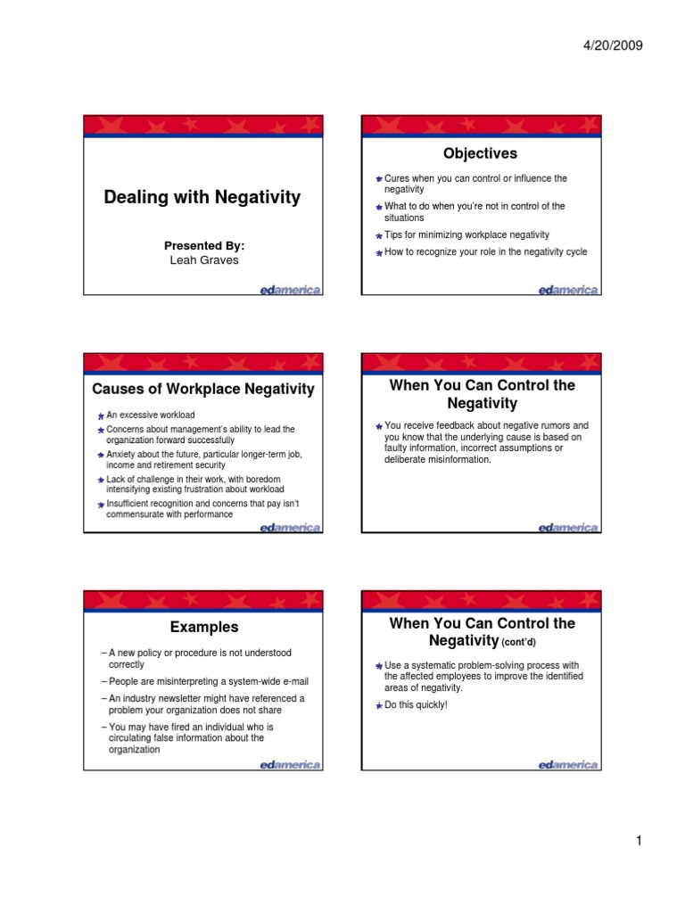 Overcoming Negativity in the Workplace: Effective Communication ...