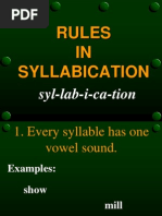 Syllabication Rules | PDF