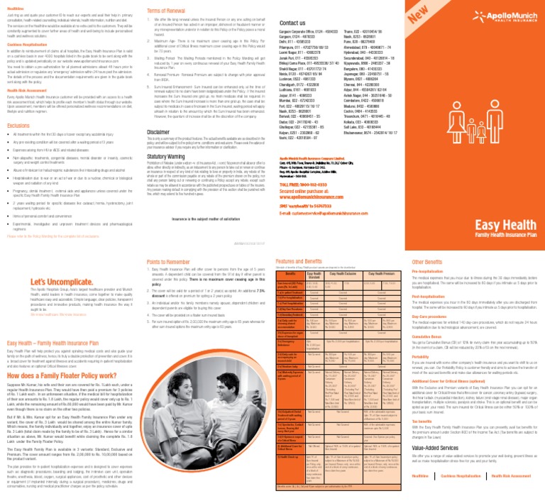 Easy Health Insurance Family | PDF