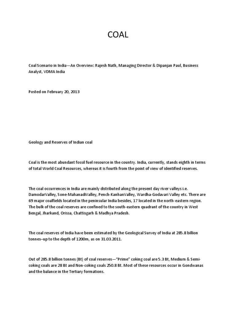 Coal | Download Free PDF | Coal | Coal Mining