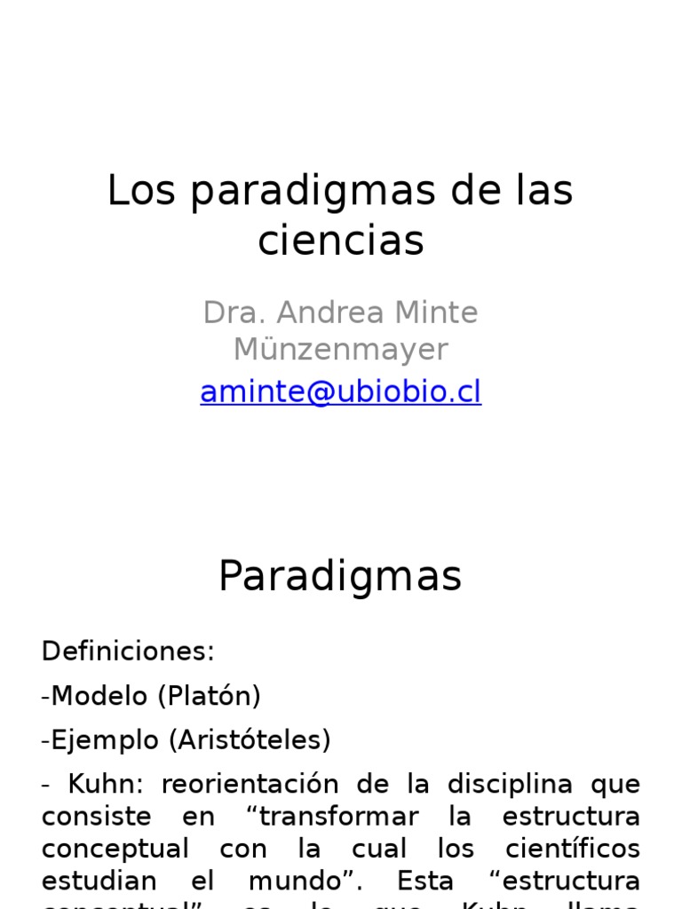 Los Paradigmas de Las Ciencias | PDF | Paradigma | Science