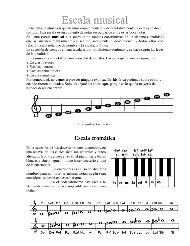 Escala Musical | PDF