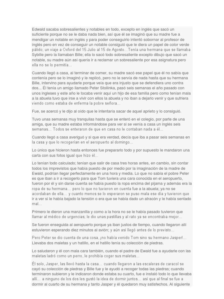 Intercambio Con Un Ingles | PDF | Ocio