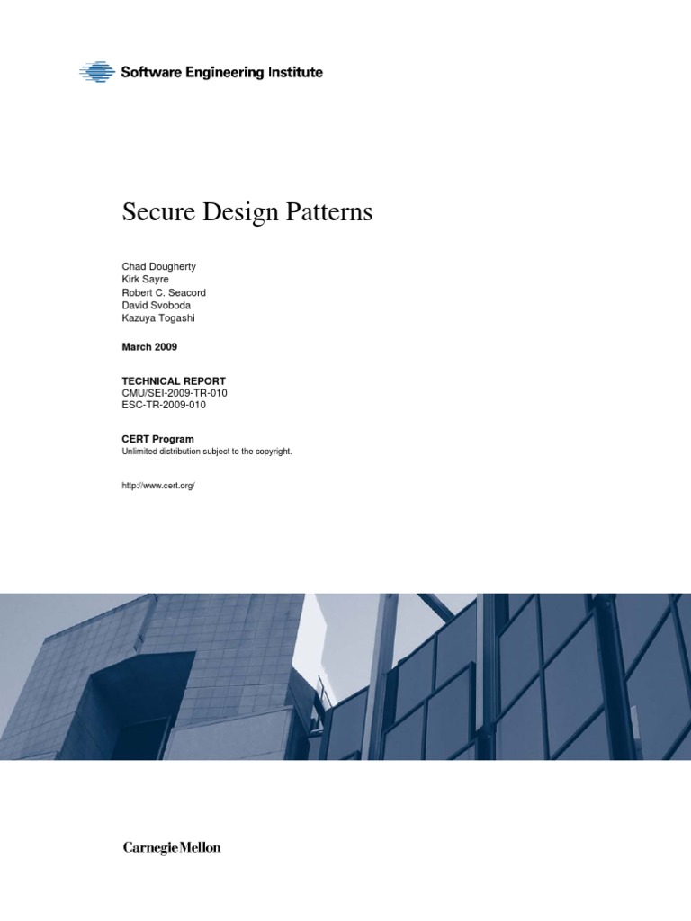 Secure Design Patterns Pdf Software Design Pattern Kernel Operating System
